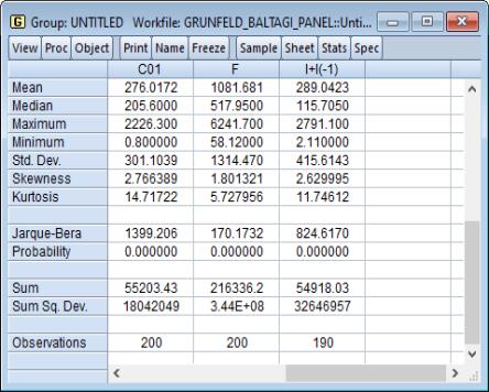 EViews Help: Panel Stacked Analysis